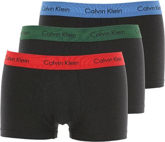 Calvin Klein Homme, Sous-vêtements, Noir, Taille: L Tripack Boxers Coton Stretch