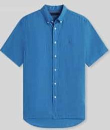 Tommy Hilfiger Regular Fit Kurzarmhemd aus reinem Leinen