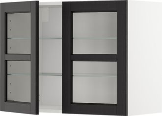 IKEA METOD Wandschrank mit Böden/2 Glastüren
