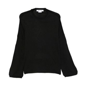 Comme Des Gar&ccedil;ons Pull &agrave; col rond avec manches originales - Femme - Pulls - Noir - Taille: 38 FR