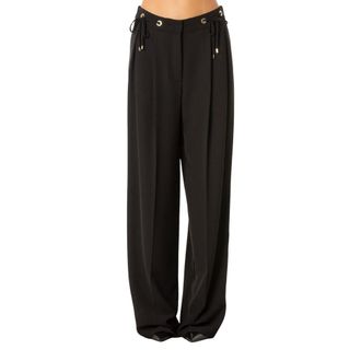 Simona Corsellini Pantalon large - Femme - Pantalons - Noir - Taille: 40 FR