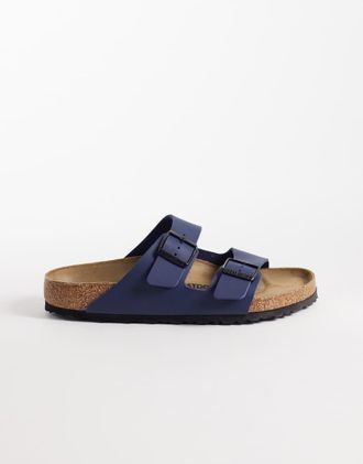 Birkenstock Arizona Birko-Flor - Blaue Sandalen