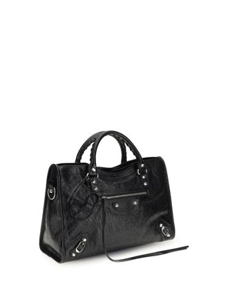Balenciaga Womens Le City Medium Handbag Black Handbags Hand Bags