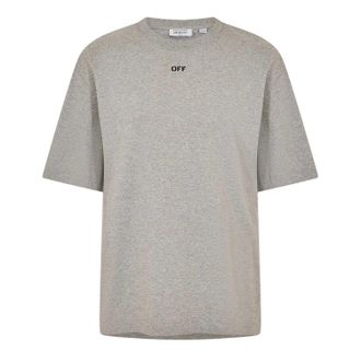 Off-white Off White - T-Shirt f&uuml;r Herren/Damen Unisex, Baumwolle (Grau/Schwarz)