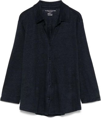 Majestic Filatures Femme, Pulls, Bleu, Taille: 42 FR Gilet en maille