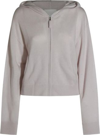 Allude Kapuzenjacke mit Reißverschluss - Grau