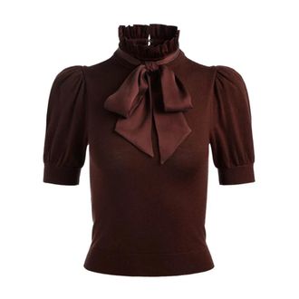 Alice & Olivia Chase Sweater - - Knitwear - Damen - Braun - M