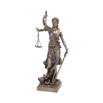 Nemesis Now La Justicia Figur, 38 cm, Bronze