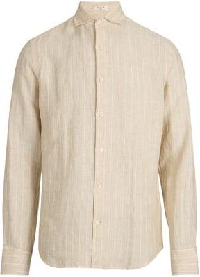GANT Chemise droite &agrave; rayures en lin