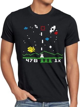 style3 Sheldon Alien Invader T-Shirt Homme, Taille:M;Couleur:Noir