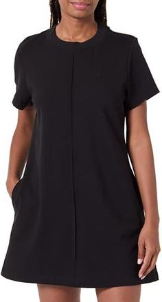 Calvin Klein Robe T-Shirt Femme Punto Milano Courte, Noir (Black), M