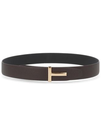 Tom Ford T Buckle Belt - Brown