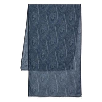 Etro Herrenschal mit Paisley-Muster - - Accessories - Herren - Blau - ONE SIZE