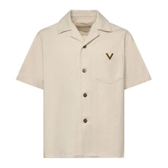 Valentino Garavani Kurz&auml;rmeliges Hemd - - Shirts - Herren - Beige - L