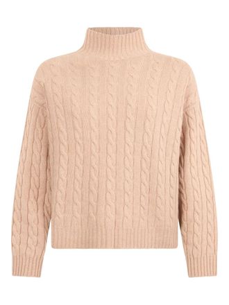 PESERICO pull en maille torsad&eacute;e - Tons neutres