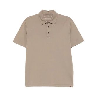 Paul & Shark Homme, Tops, Brun, Taille: L Polo en coton Suvin teint en pi&egrave;ce