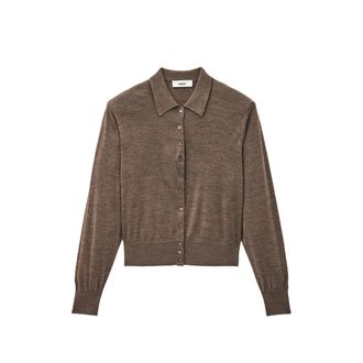 BA&SH Boston Button-up Collared Cardigan