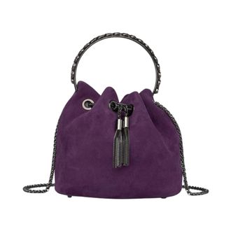 Alma En Pena Alma EN Pena, Femme, Sacs, Violet, Taille: ONE Size Sac seau pendentif détail