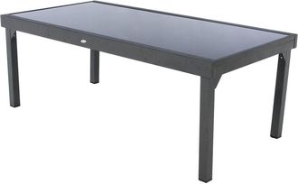 Hesperide Ausziehbarer Gartentisch Piazza in Anthrazit- und Graphitgrau - 12 Plätze - Graphit
