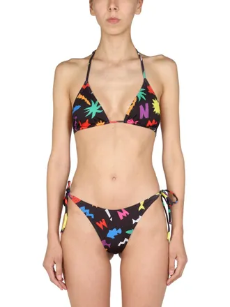 Moschino All-Over Print Swim Briefs - Black