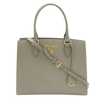 Prada Sac cabas vintage Saffiano Pre-owned - Femme - Pre-owned - Gris - Taille: ONE Size