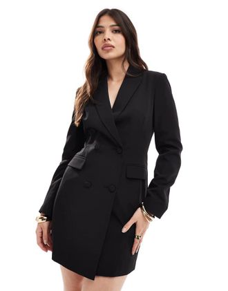 Miss Selfridge Robe blazer &agrave; taille ajust&eacute;e - Noir