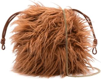 Dries Van Noten Homme, Sacs, Beige, Taille: ONE Size Drawstring Clutch