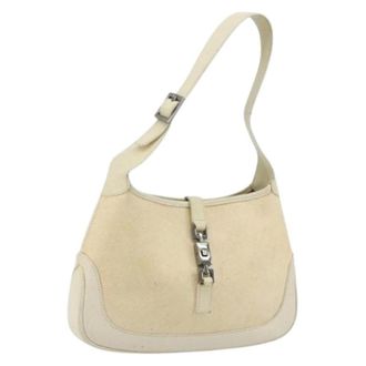 Gucci Sac bandouli&egrave;re Jackie Vintage Pre-owned - Femme - Pre-owned - Beige - Taille: ONE Size