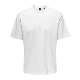 Only & Sons Only & Sons, Homme, Tops, Blanc, Taille: L T-shirt D&eacute;contract&eacute; Relax Life