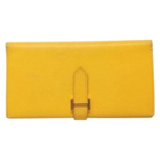 Herm&egrave;s Pre-owned Bearn Wallet - - Pre-owned - Damen - Gelb - ONE SIZE