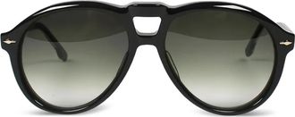 Jacques Marie Mage Mage Pilotenbrille - Schwarz