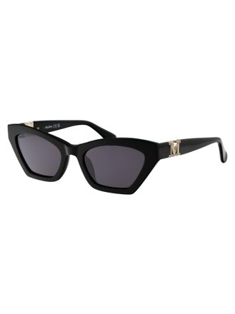 Max Mara Womens Sunglasses Mm0057 Black Acetate