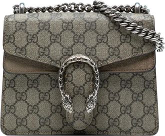 Gucci 2016-2025 kleine GG Supreme Dionysus Umh&auml;ngetasche - Braun