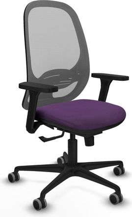 Piqueras y Crespo Home Office Stuhl mit 3D-Armlehnen, h&ouml;henverstellbare Lendenwirbelst&uuml;tze, ausgestattet mit 3 Positionen und Schneideschaum, mit Rollen von 65 mm, Park