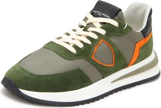 Philippe Model Homme, Chaussures, Vert, Taille: 41 EU Tropez 2.1 Low Mondial Pop Daim