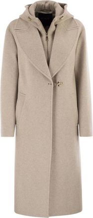 Fay Femme, Manteaux, Beige, Taille: 34 FR Manteau Doubl&eacute; Crois&eacute;