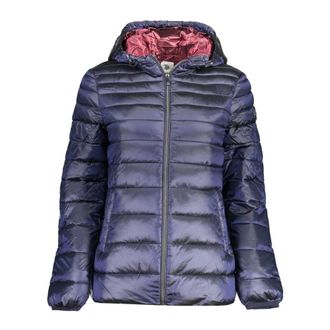U.S.Polo Association Blaue Nylon Damenjacke - - Jackets - Damen - Blau - XL