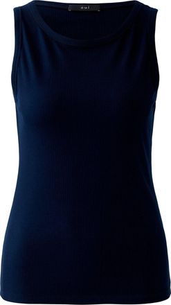 Oui Damen Top FILIZ elastische Viskoserippe schmal geschnitten Uni