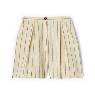 Motivi Nadelstreifen-Shorts The Tailoring Lab - - Shorts - Damen - Wei&szlig; - 2XS