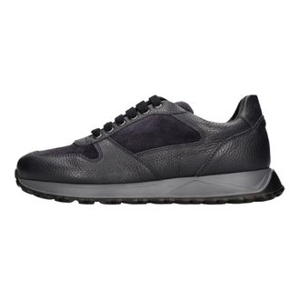 Doucal's Homme, Chaussures, Bleu, Taille: 41 1/2 EU Baskets en cuir et daim