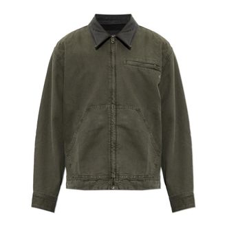 Rag & Bone Jacke mit Lederkragen - - Jackets - Herren - Gr&uuml;n - L