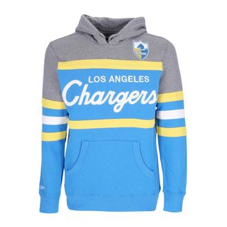 Mitchell & Ness Loscha Light Blue NFL Headcoach Hoodie - - Sweatshirts & Hoodies - Herren - Blau - M