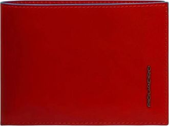 Piquadro Portefeuille B2 Revamp Bi-fold - Homme - Accessoires - Rouge - Taille: ONE Size