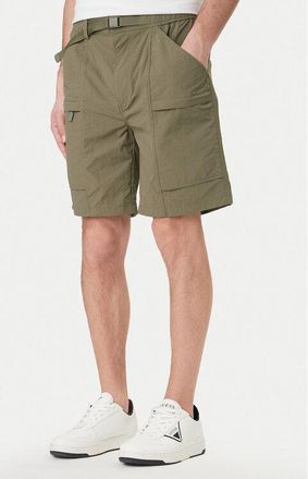 Guess Stoffshorts M6GDC8 WN362 Gr&uuml;n Regular Fit