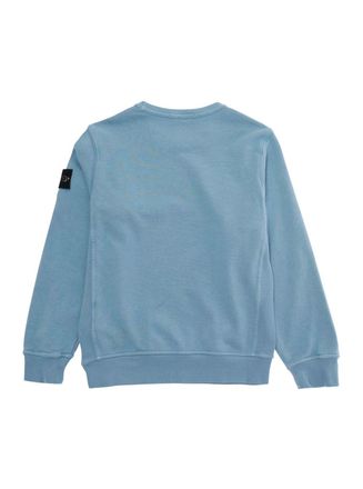 Stone Island Boys Sweatshirt Crewneck Blue Cotton Hoods & Sweatshirts