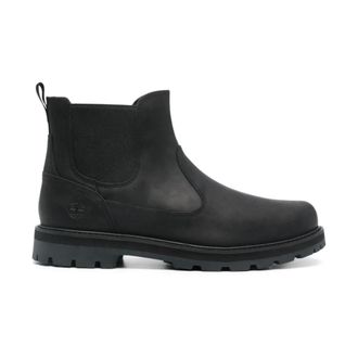 Timberland Homme, Chaussures, Noir, Taille: 41 1/2 EU Bottes Chelsea en Cuir Noir