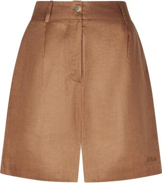 MC2 Saint Barth Femme, Shorts, Brun, Taille: 42 FR Maggy Linen Shorts
