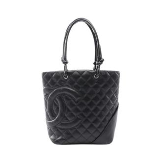 Chanel Pre-owned Cambon Line Leder Shopper - - Pre-owned - Damen - Schwarzk - ONE SIZE