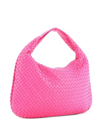 Bottega Veneta Kleine Veneta Intrecciato Nappa Hobo-Tasche - Rosa