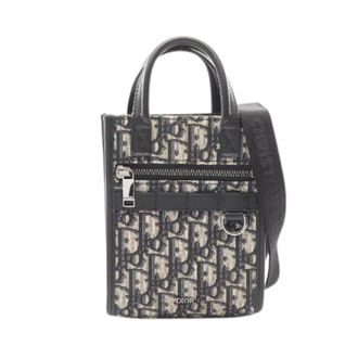 Dior Pre-owned Safari North South Oblique Canvas Leather 2way Handbag - - Pre-owned - Herren - Beige - ONE SIZE